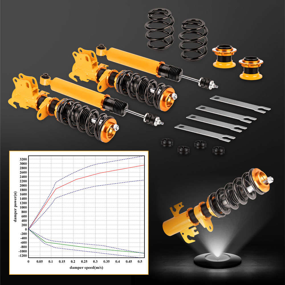 Height Adjustable Coilover Struts compatible for Holden Commodore VY VT ...
