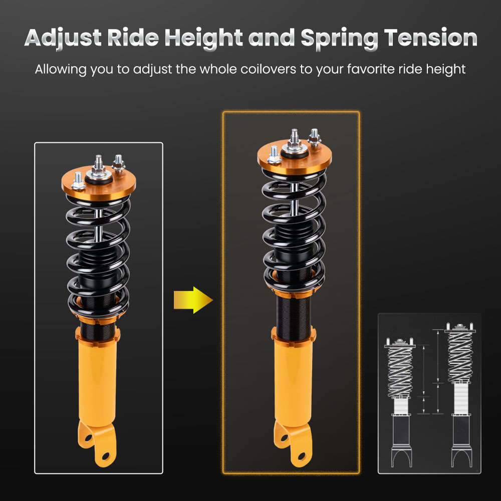 Racing Coilovers Suspension Lower Coil compatible for Honda Accord 2013 ...