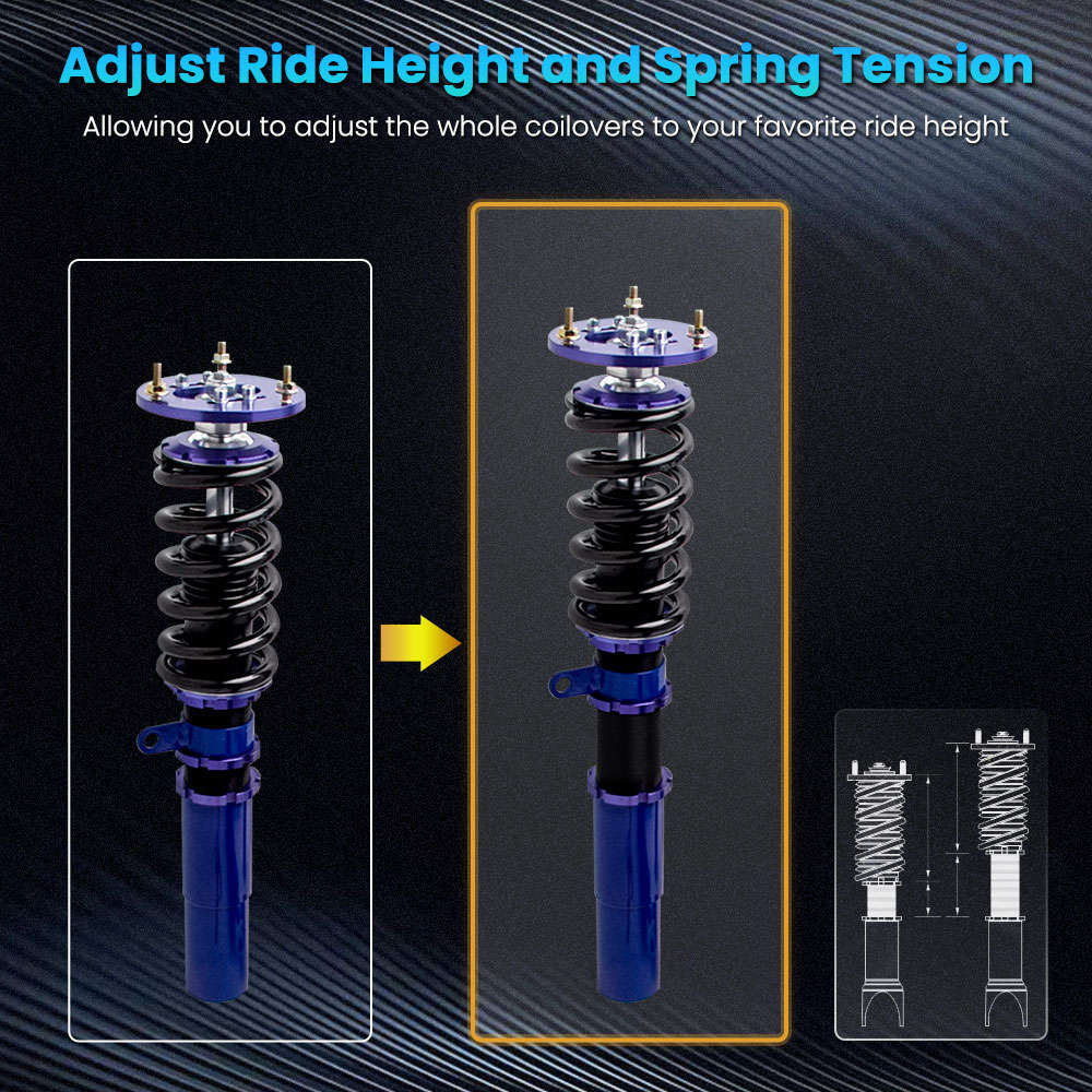 Coilovers Lowering Kit compatible for BMW 5 Series E39 Sedan 1996 ...