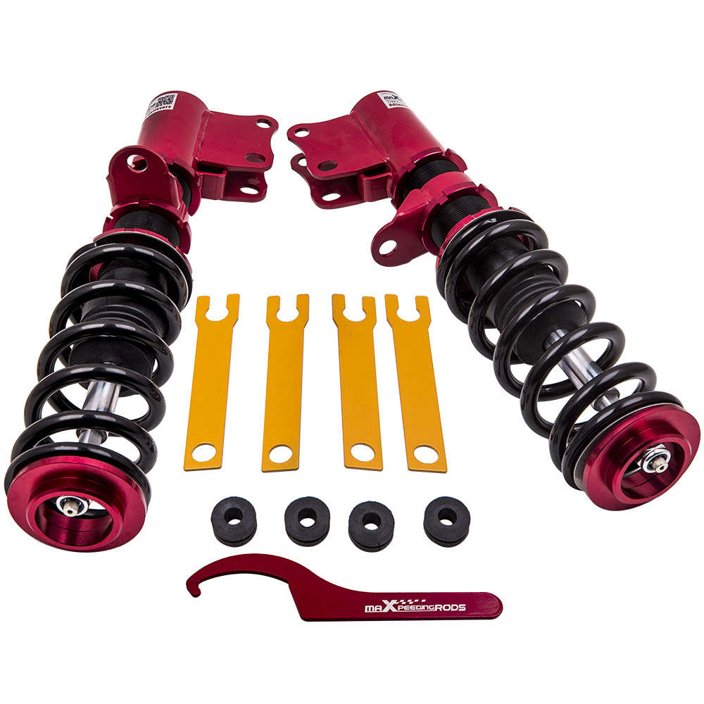 2x Adjustable Front Coilover compatible for Holden Commodore VT VX VY ...