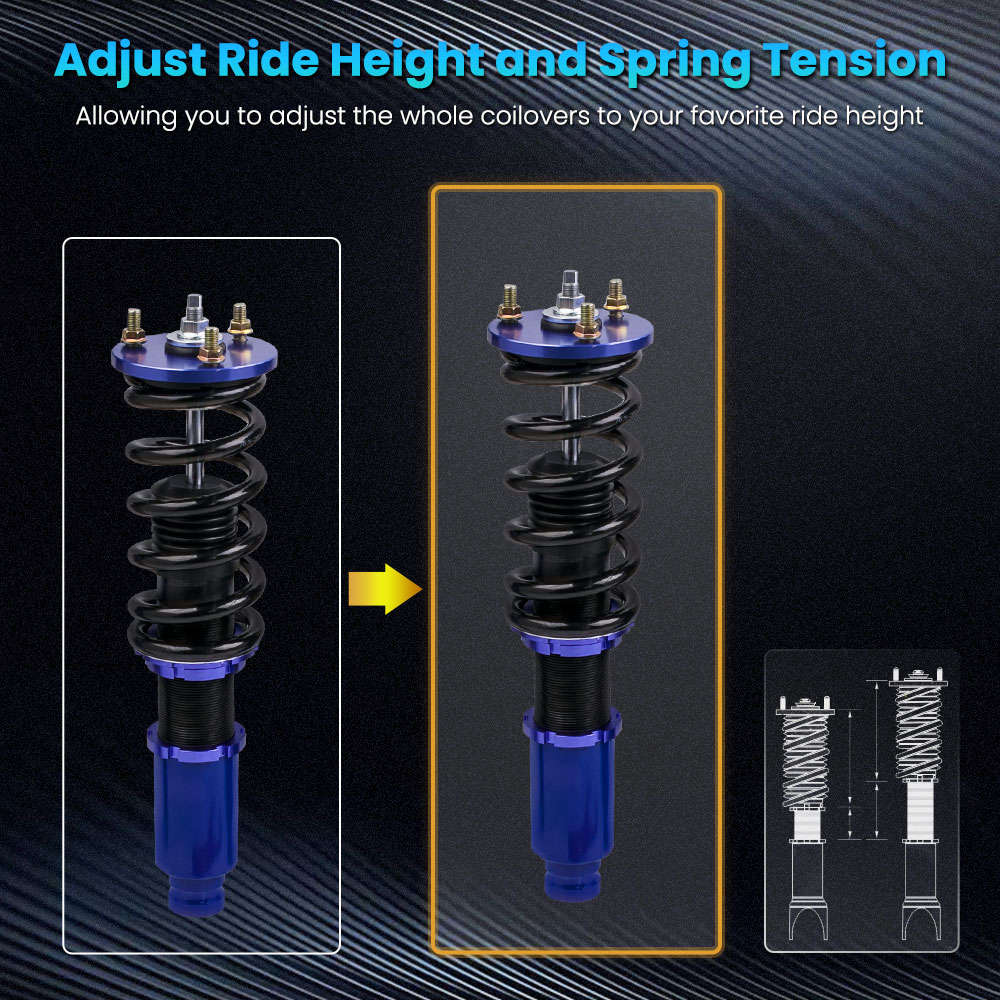 Complete Coilovers Suspension Kit compatible for Honda Accord 1994-1997 ...