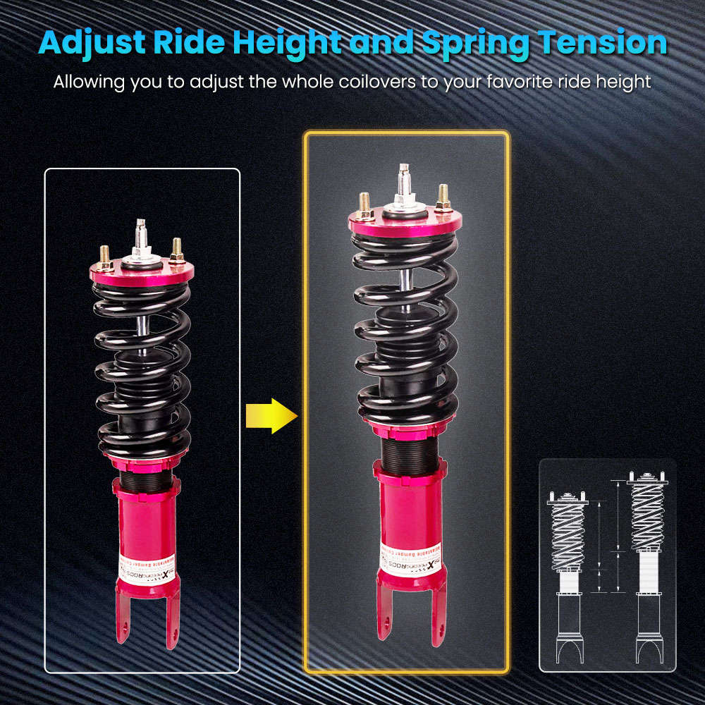 Coilover Kits compatible for Honda S2000 S2K AP1 AP2 24 Ways Adjustable ...