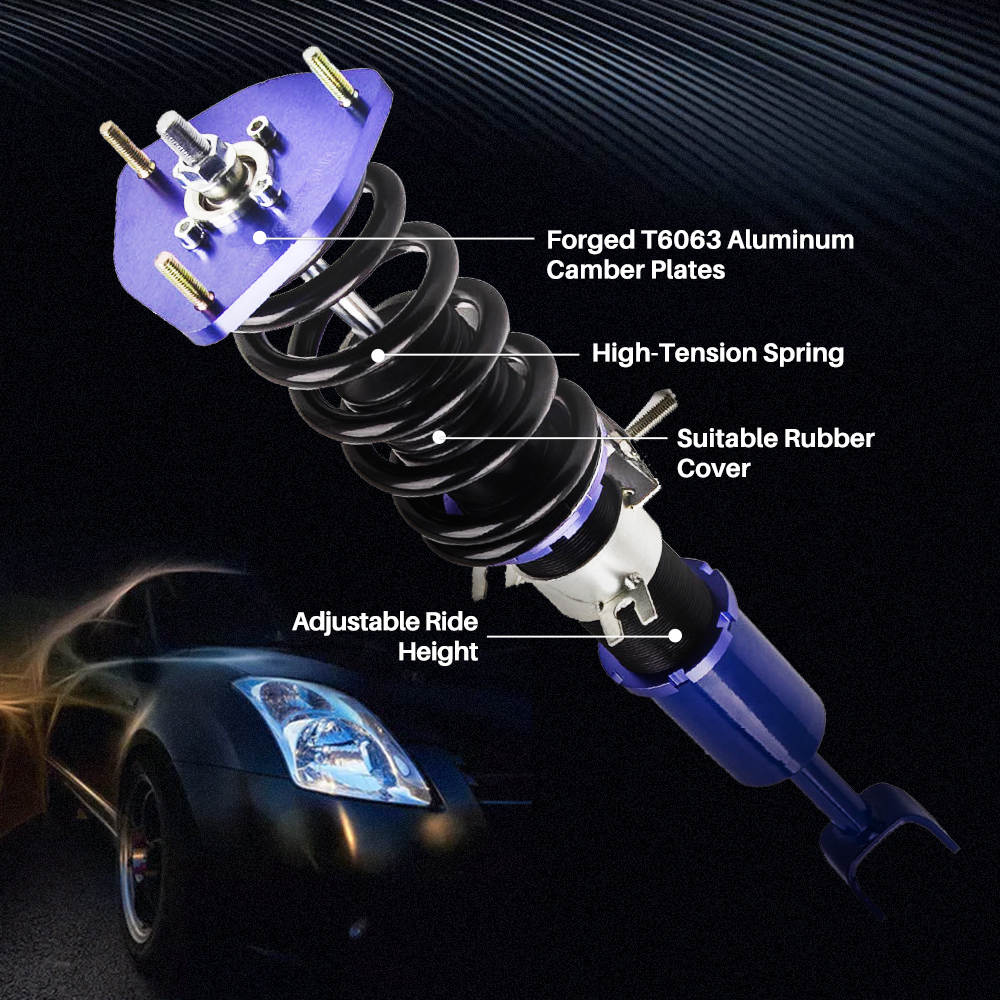 Coilovers compatible for Nissan 350Z 2003 - 2008 Shock Absorbers ...