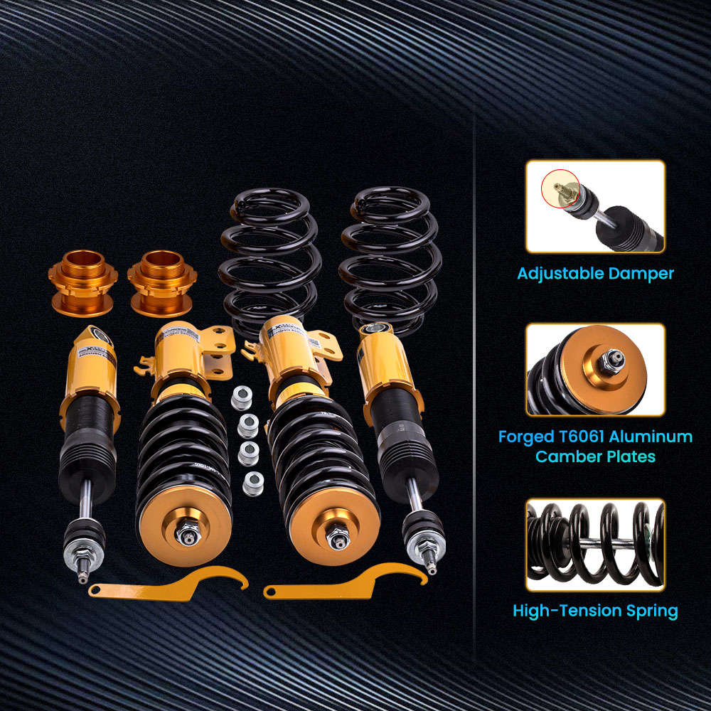 Coilovers Shock Strut Kit for Toyota Yaris 07-14 24 Levels Adj Damper ...