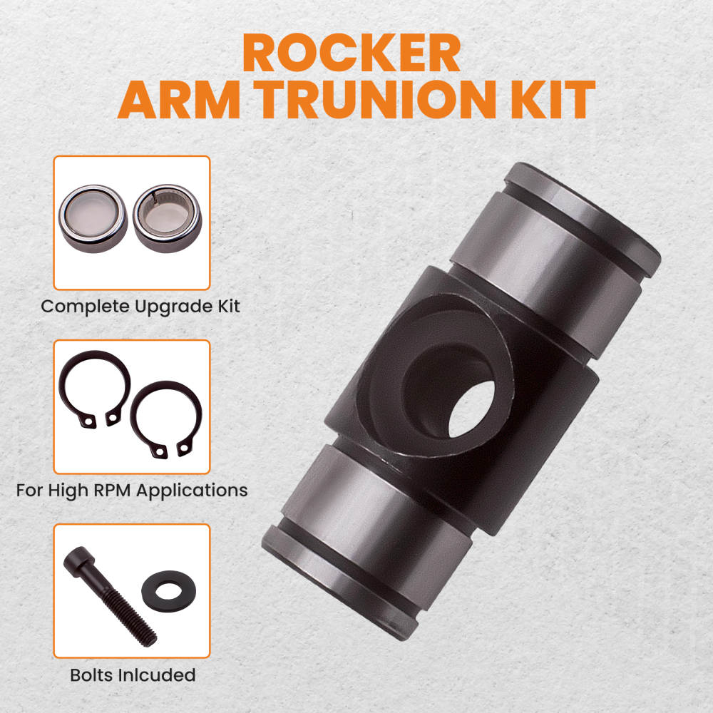 Engine Rocker Arm Trunion Kit w/Big Clips compatible for Chevy 4.8L 5.3L 5.7L 6.0L 6.2L