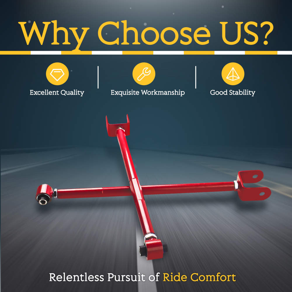 Adjustable Rear Lower Camber Control Arms Kit compatible for BMW E36 ...