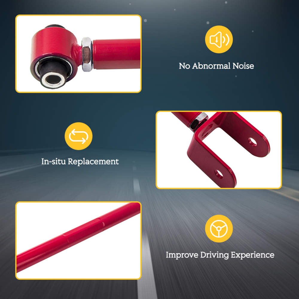 Adjustable Rear Lower Camber Control Arms Kit compatible for BMW E36 ...