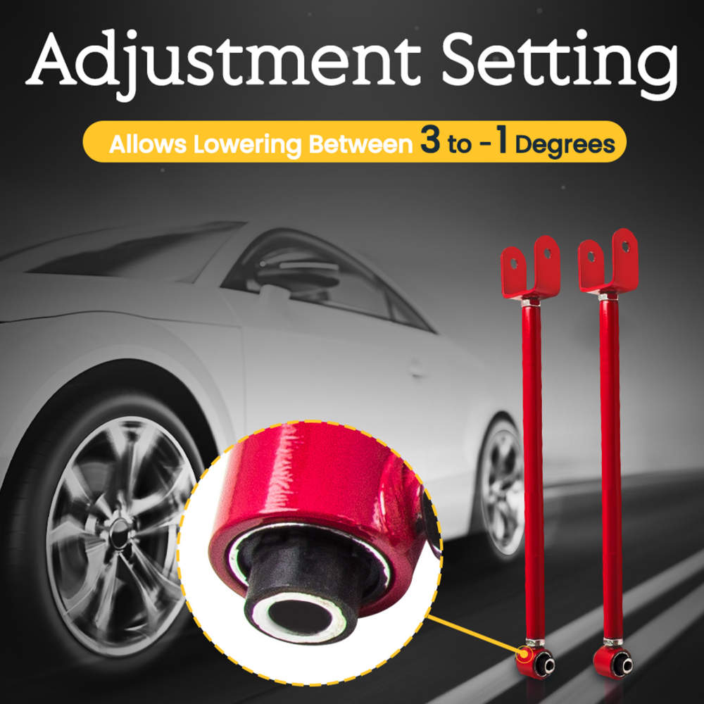 Adjustable Rear Lower Camber Control Arms Kit compatible for BMW E36 ...