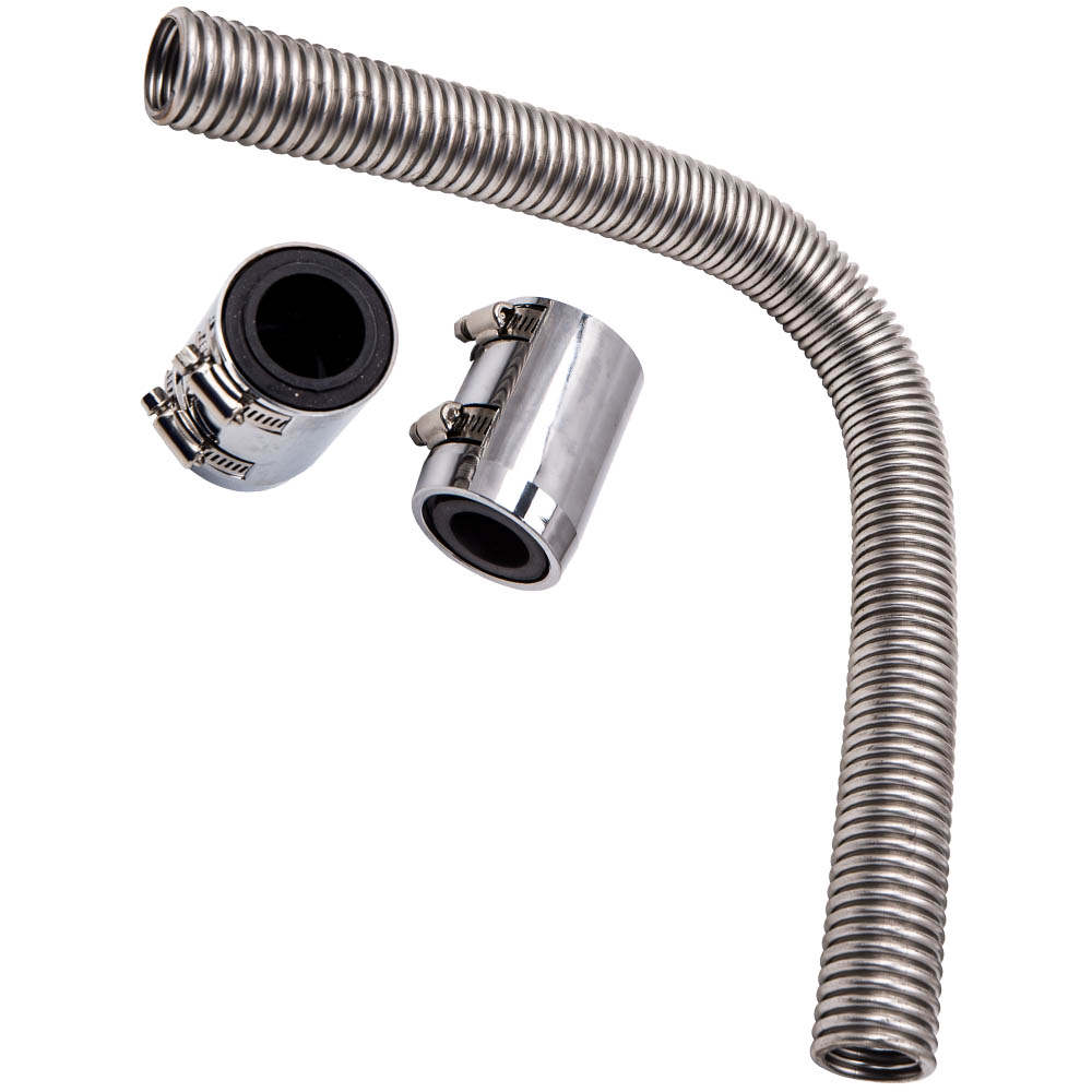 24 in Engine Cooling Water Hose Kit With Caps/Radiator cover Stainless ...