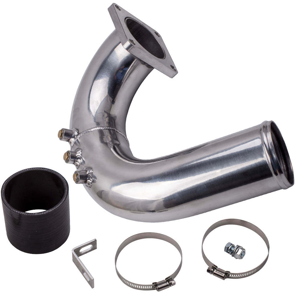 High Flow Silver Intake Elbow Tube For 03-07 Dodge Ram 5.9L Cummins Diesel