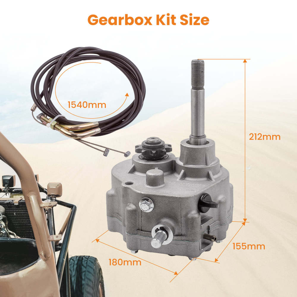 Go-Kart Forward Reverse Gear Box Fits For 5/8 Inch TAV2 30 40 41 12T 10T