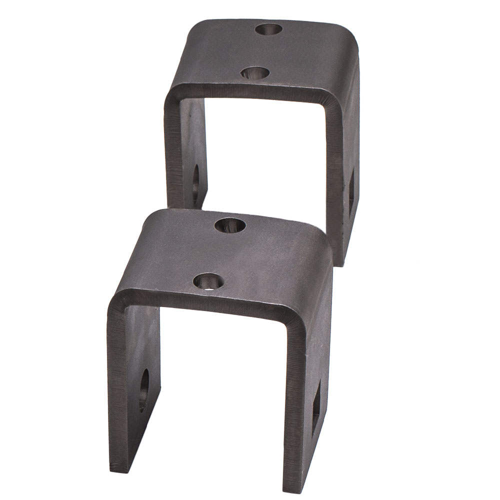 2" wide slipper spring hanger kit for tandem trailer axle with shackle ...