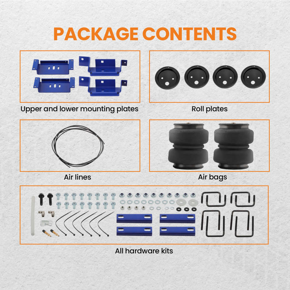 Rear Air Helper Spring Bag Leveling Kit compatible for Ford F250 F350 ...