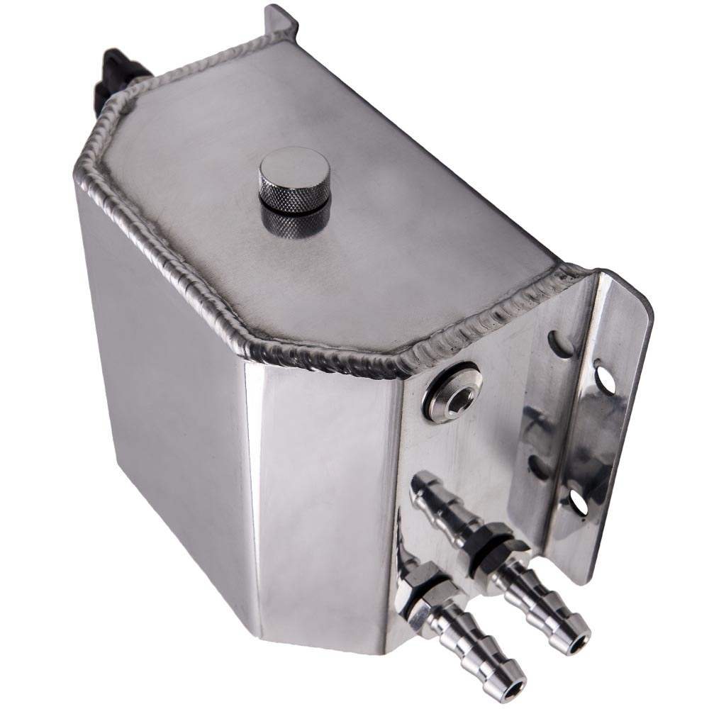 Universal Aluminum Coolant Radiator Overflow Recovery Oil Tank Bottle ...