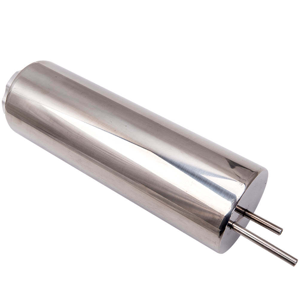 3" X 9" 32 OZ Radiator Coolant Over Flow Puke Tank Catch Can Stainless ...