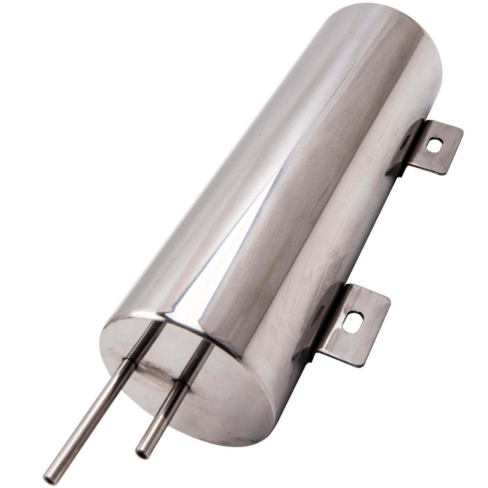 3" X 9" 32 OZ Radiator Coolant Over Flow Puke Tank Catch Can Stainless ...