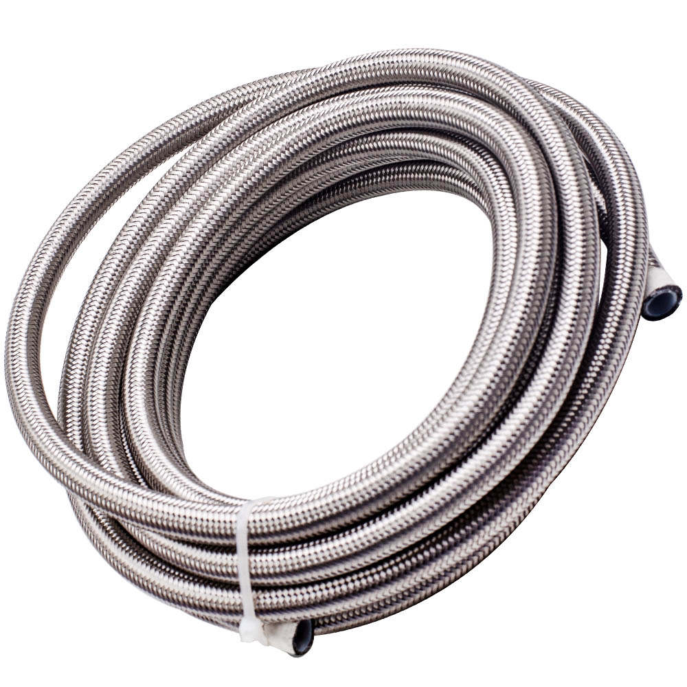 AN8 -8AN 20 Ft PTFE Stainless Steel Fuel Gas Oil Line Fitting Hose End KIT