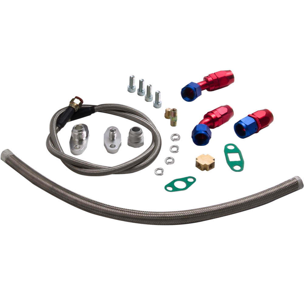 T3 T4 T70 T66 T04E Turbocharger Turbo Oil Feed Return Drain Line ...