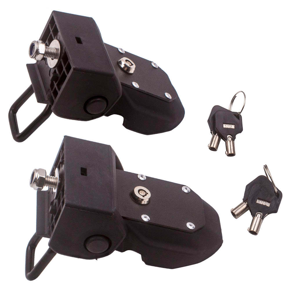 Pair Front Hood Latch Locking Catch with Key for Wrangler JL JLU 2018 2019