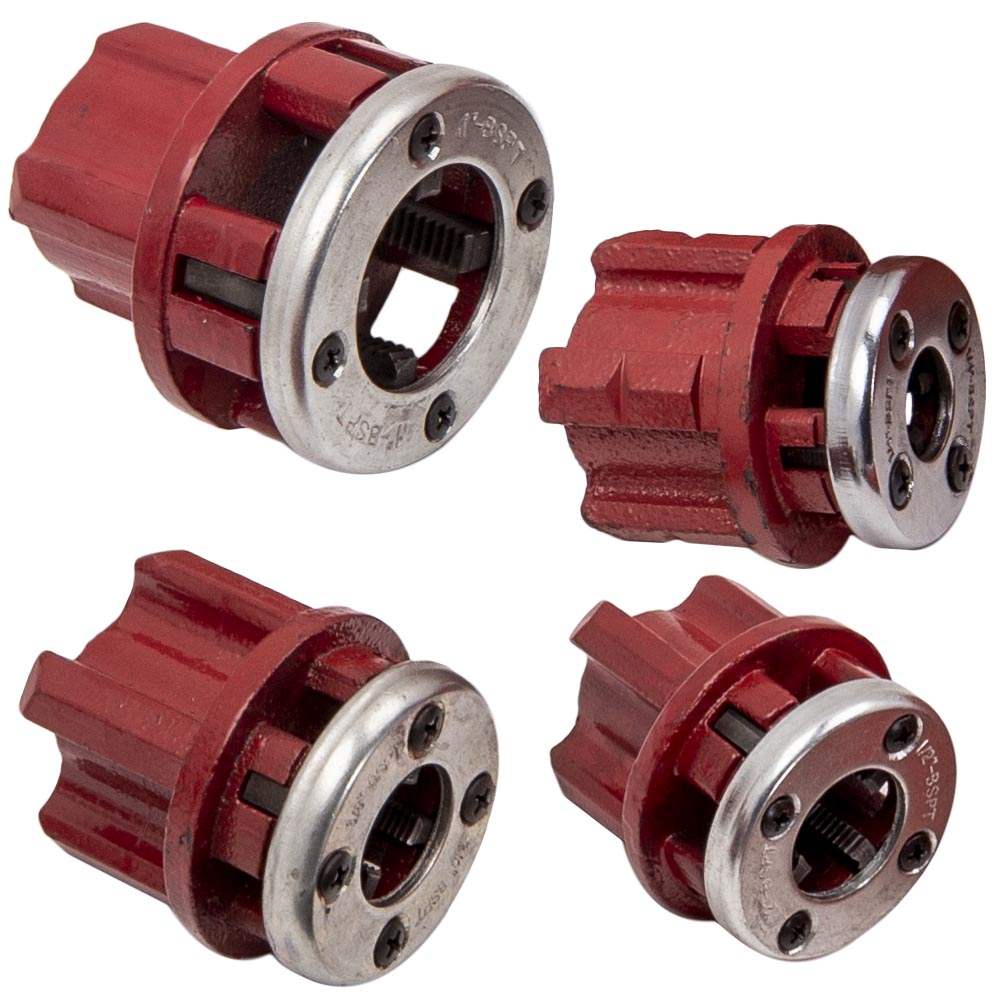 Ratcheting Pipe Thread Threader Die Handle Tool Kit