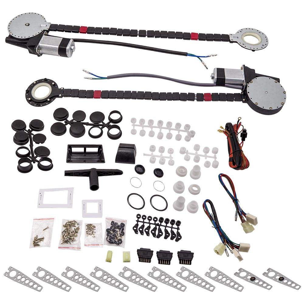 Universal Electric Power Window Lift Regulator Conversion Kit 2 Door Pickup