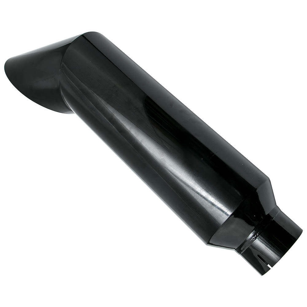 1pc 5 Inlet - 8 Outlet Exhaust Stack Tip 36 Long Angle Cut Glossy Black ...