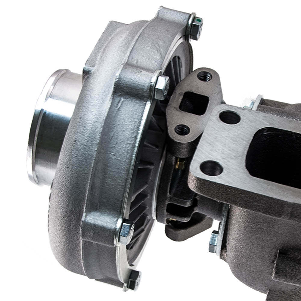 T04E T3/T4 A/R 0.63 57 Trim 400+HP Stage III TurboCharger+Downpipe 5 ...