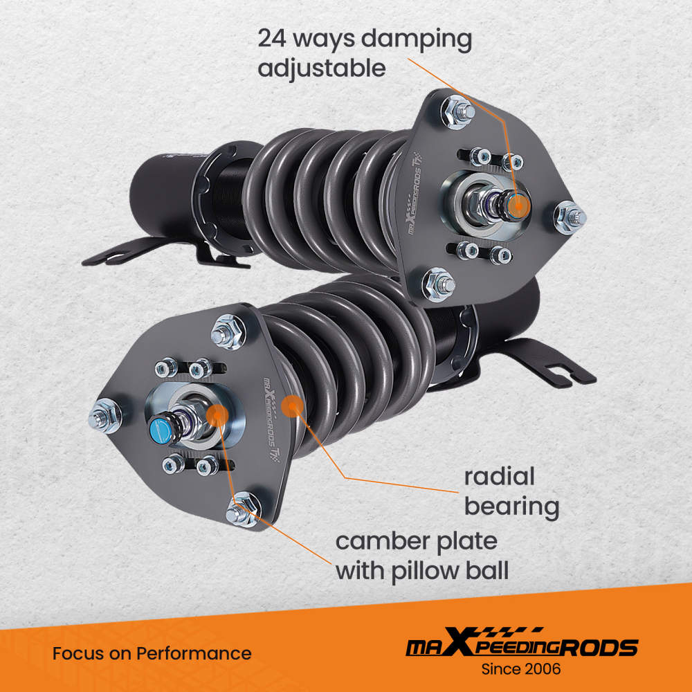 MaXpeedingrods T7 Coilovers Shocks Springs Kit compatible for Nissan 89 ...