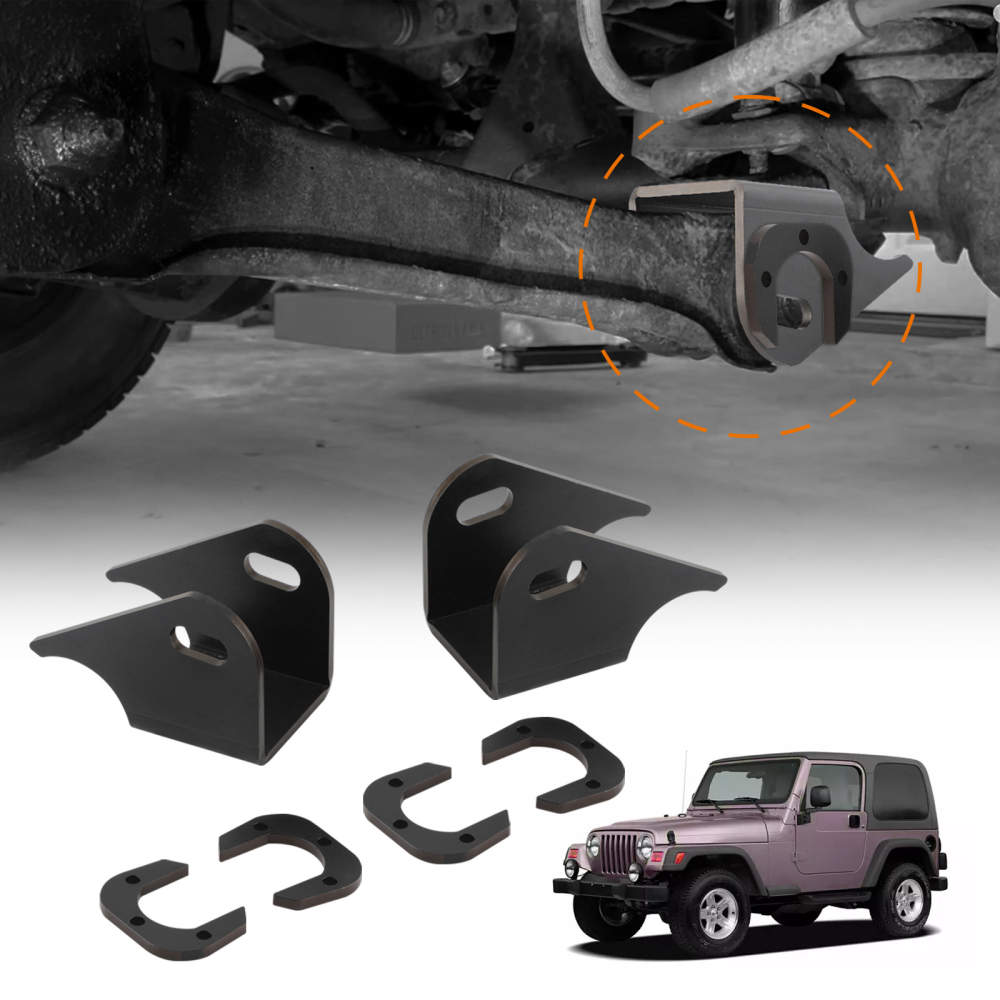 2x Front Lower Control Arm Brackets Axle Side Mount Bracket compatible ...