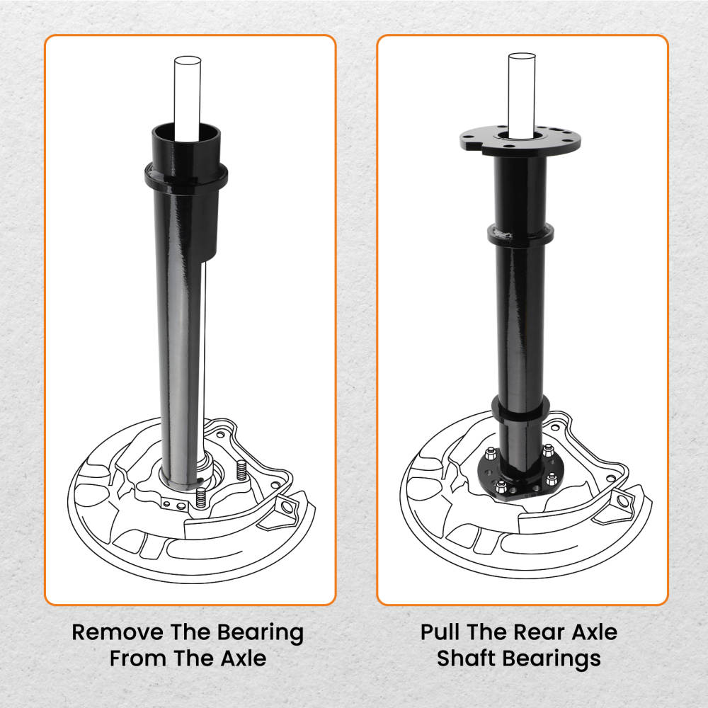 2pc Rear Axle Bearing Removal Puller Tool compatible for Sequoia 01-08 ...