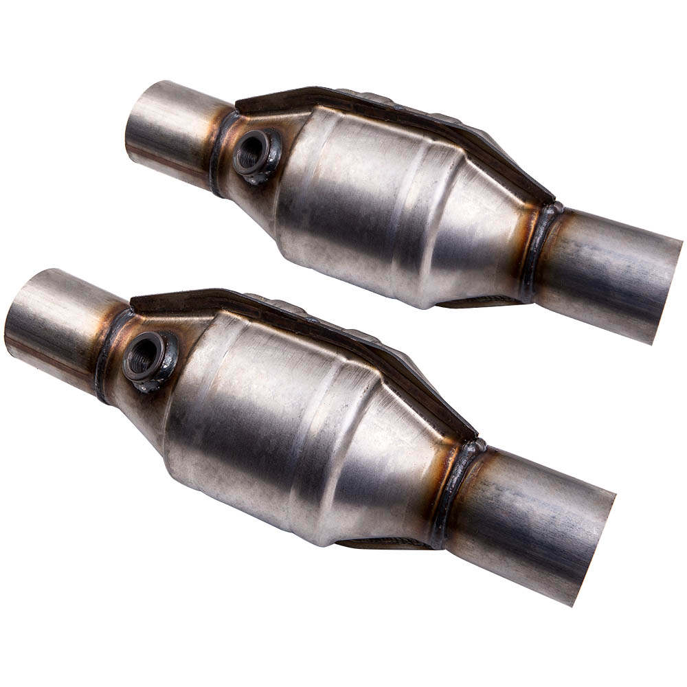 Buy 2pcs Universal Three-way High-Flow EPA Catalytic Converter Standard ...