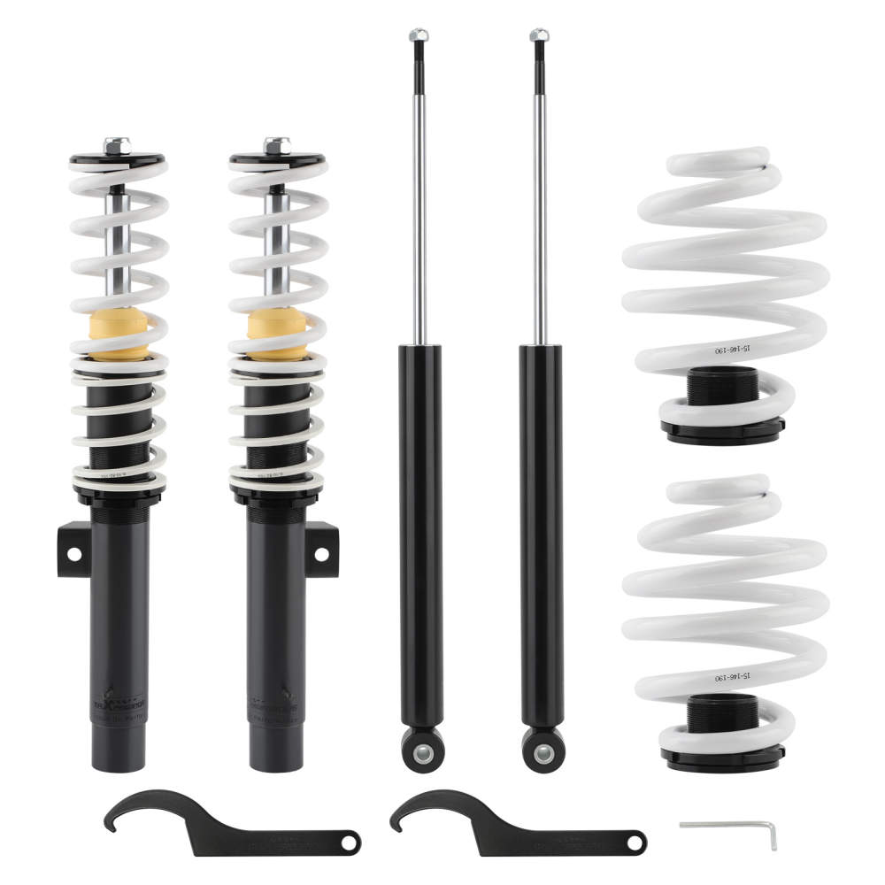 Front+Rear Coilover Struts Shocks Absorber compatible for BMW 3 series ...