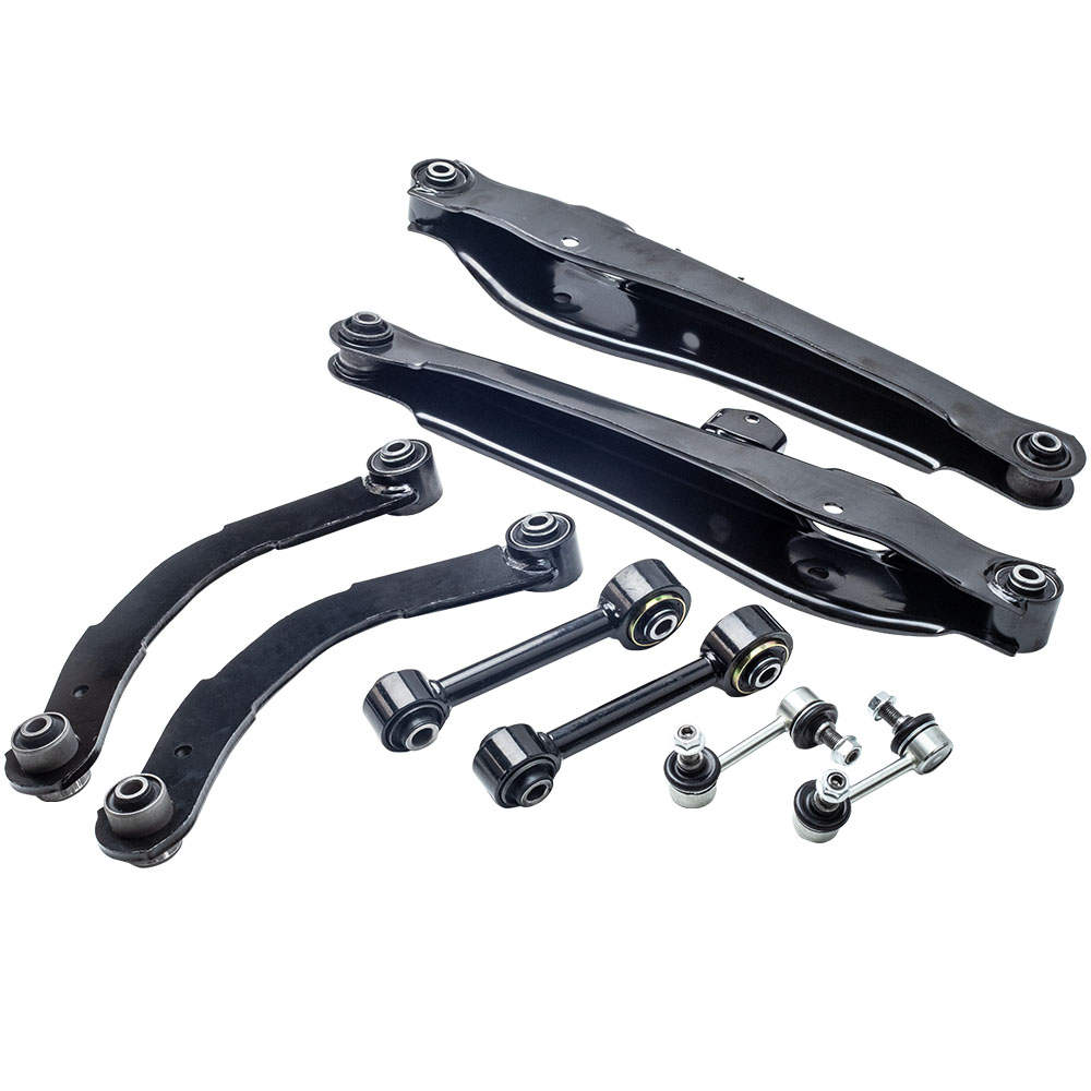 8 Pcs Rear Suspension Kit Upper Lower Control Lateral Toe Arms Sway Bar ...