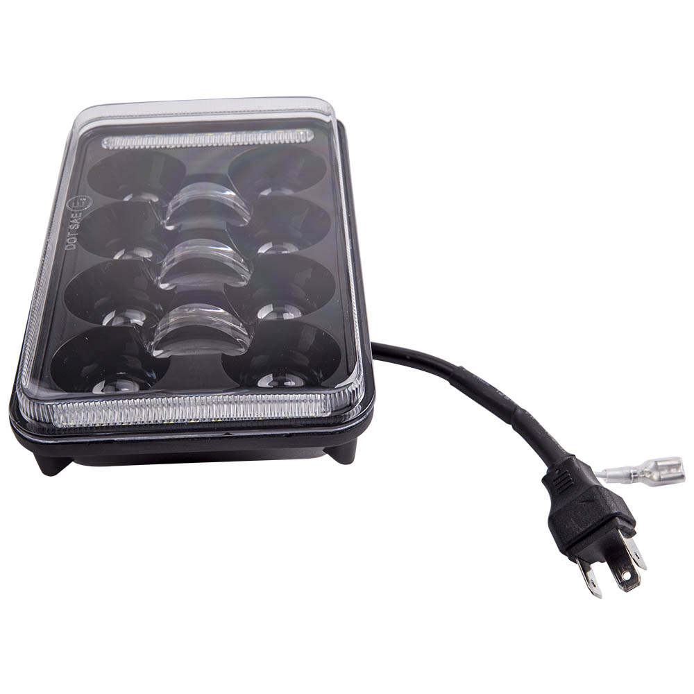 Buy LED Headlight 4x6'' H4 Work Light Square For 80 Series 60 Series ...