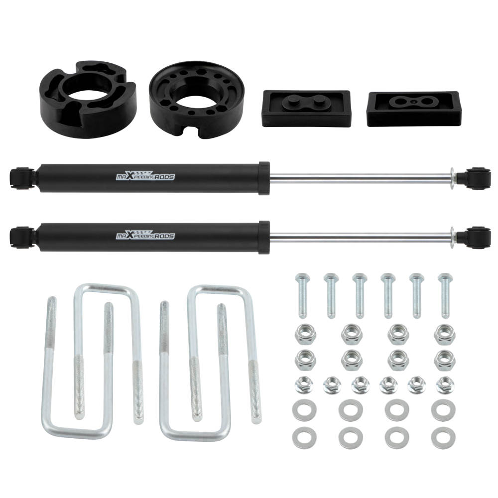 2.5in Suspension Lift Kit Shocks + Strut Extensions compatible for Ford ...