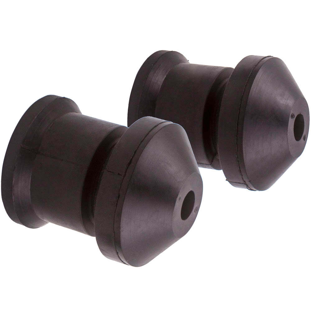 Buy Set of 2 Black Front Suspension Bump Stops Bumper compatible for ...